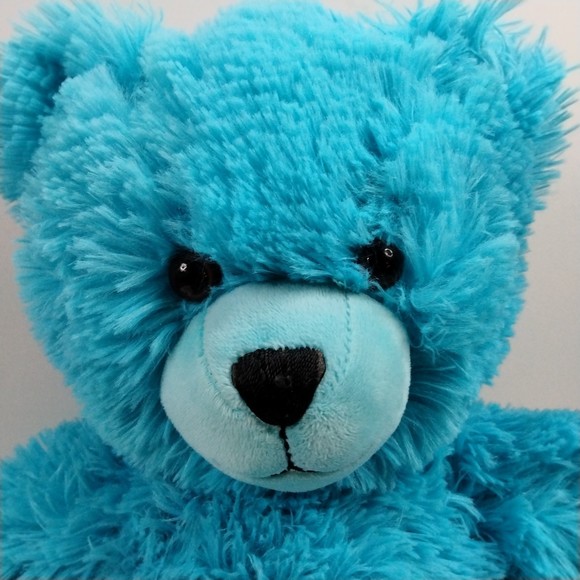 Build-A-Bear | Toys | Build A Bear Blue Fluffy Bear 6 Stuffed Animal ...